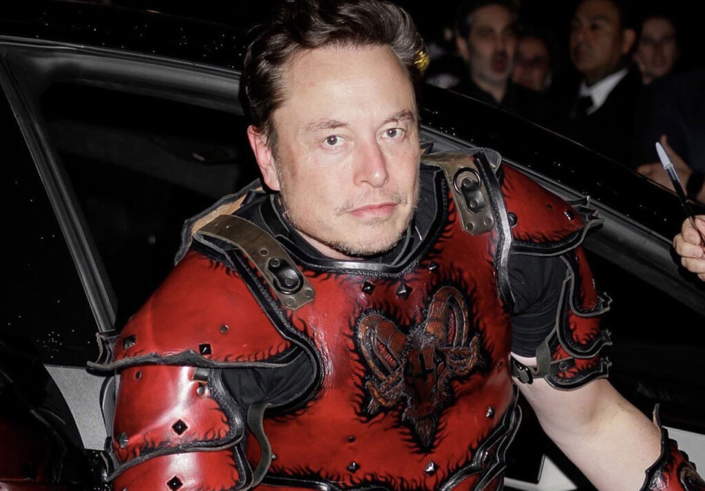 Elon Musk per Halloween si è vestito da Bafometto – RENOVATIO 21