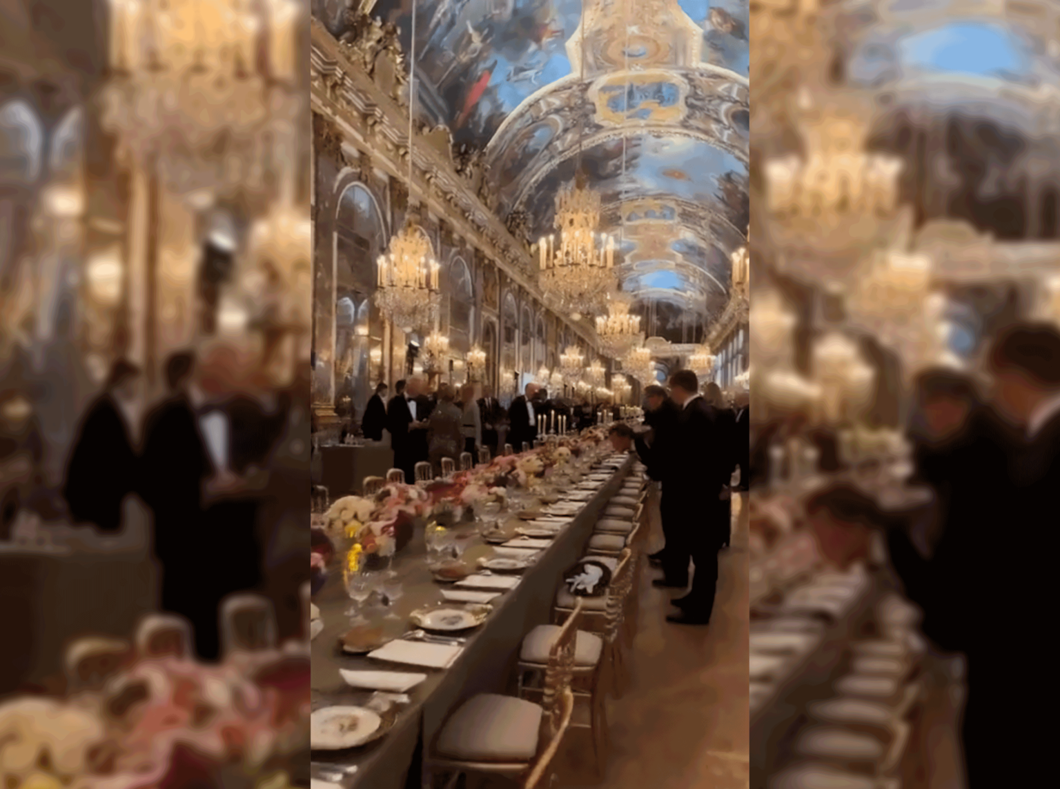 Banchetto reale a Versailles preparato da Macron per il re britannico ...